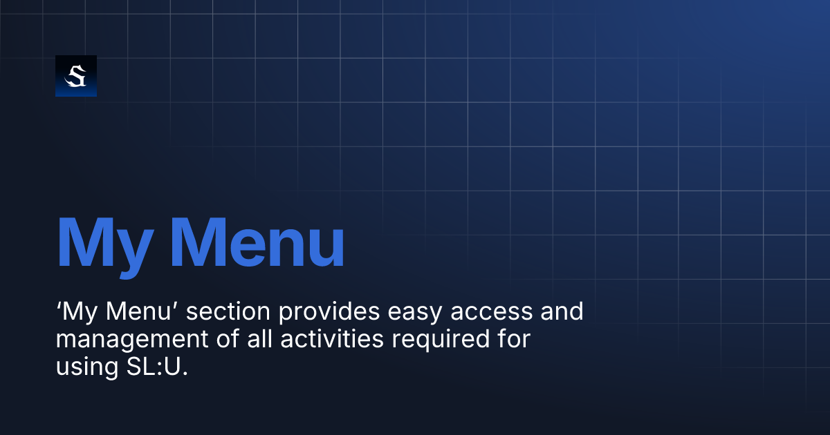 My Menu | Solo Leveling : Unlimited